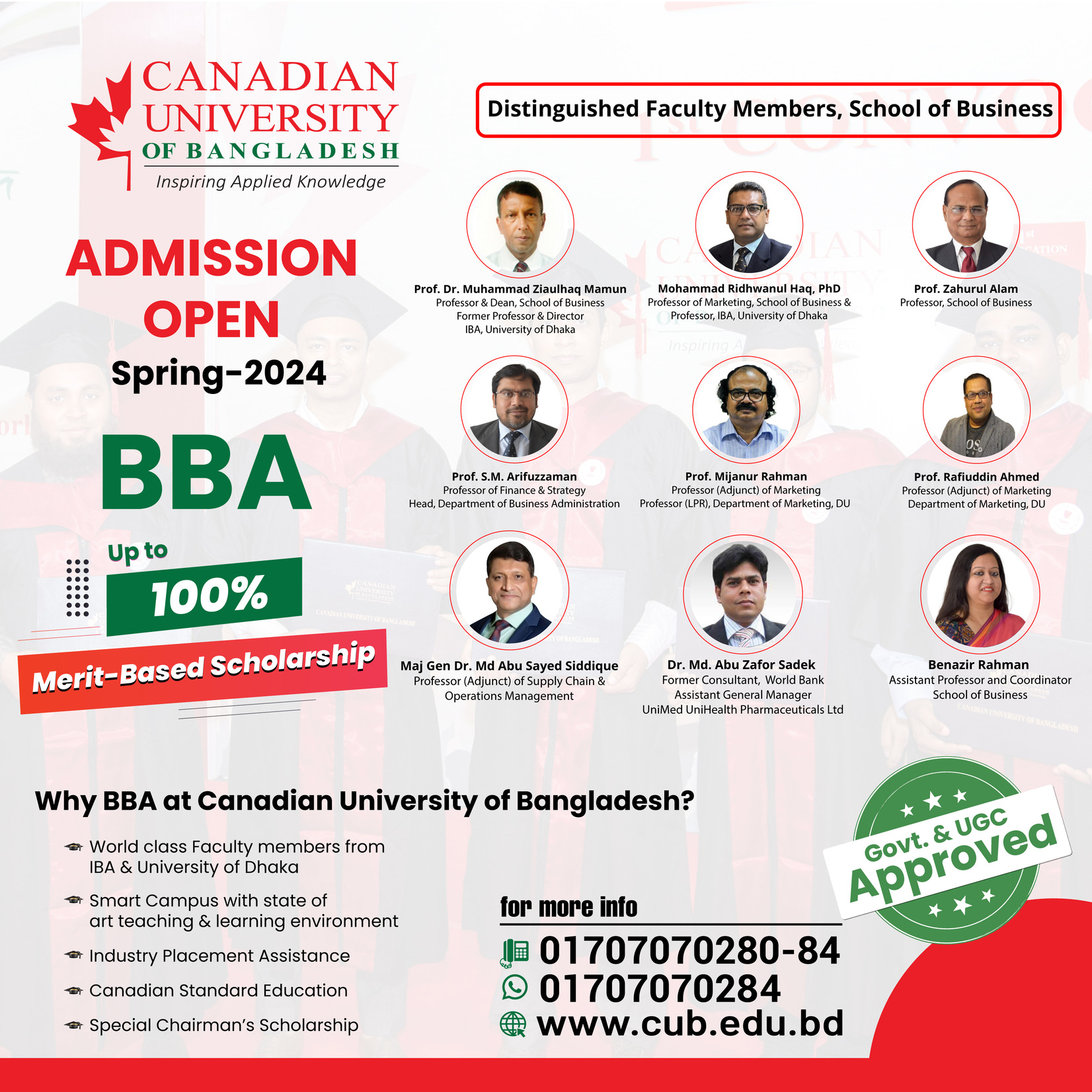 BBA Admission - CUB | Leading Private University